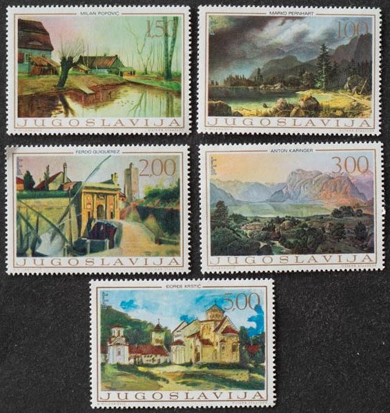Briefmarken Jugoslawien, 5er Set, Landschaft (Gebraucht) in Chiasso für CHF 1.95 – mit Lieferung ...