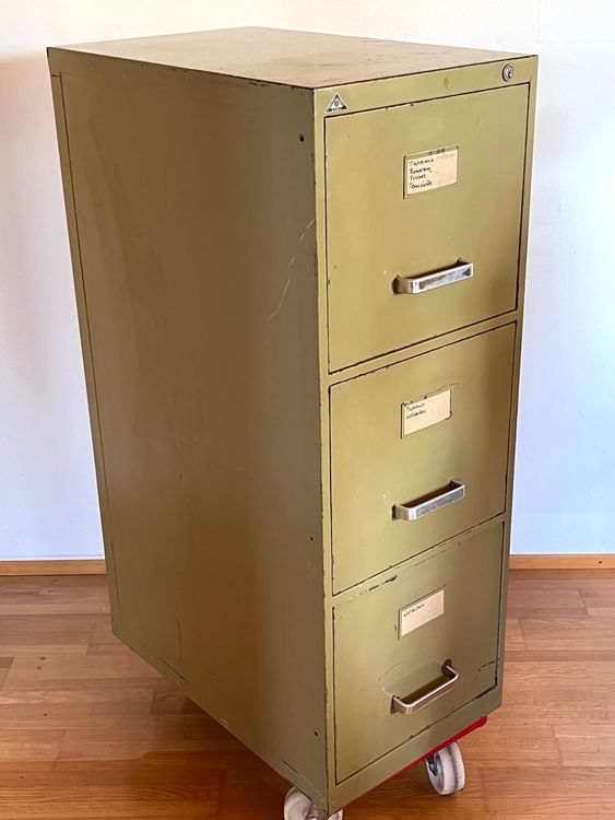 Vintage Schubladenstock Industrie Metall Schrank Bauer Staba (Gebraucht ...