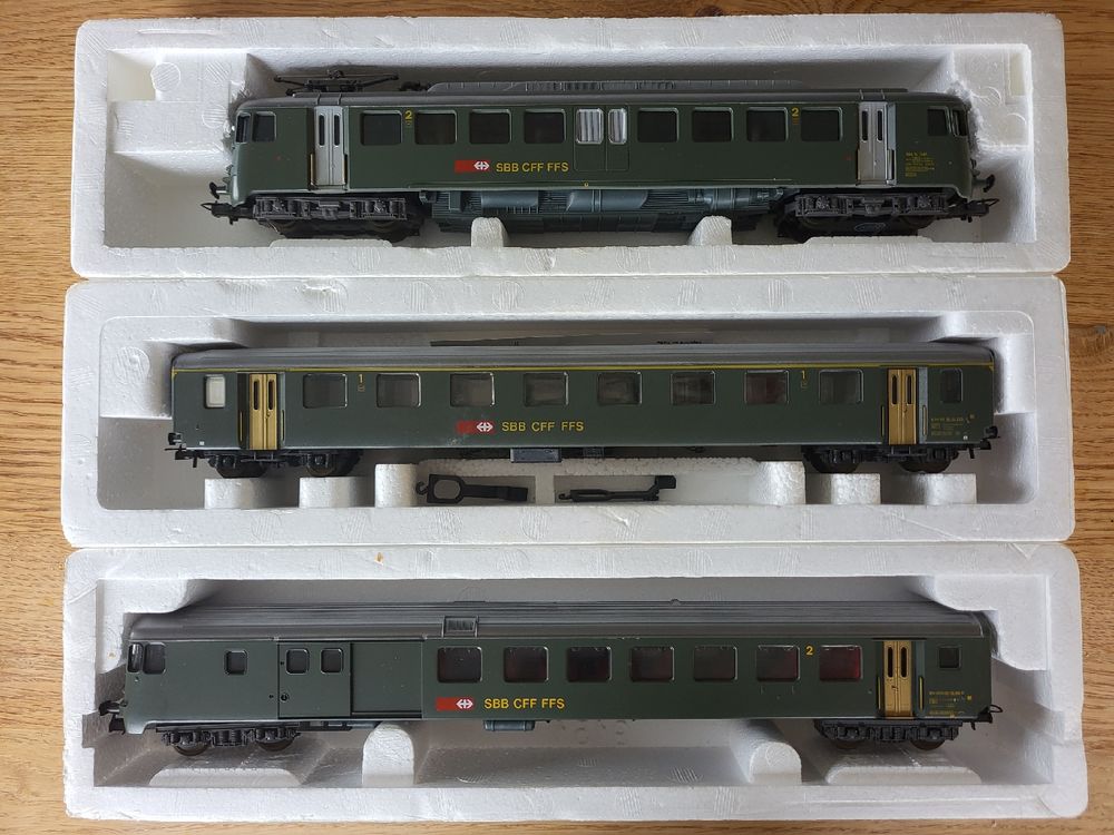 Lima 208031 LG Triebwagen RBe 4/4 SBB H0 + 309297 + 309151L (Gebraucht) in Berikon für CHF 50 ...