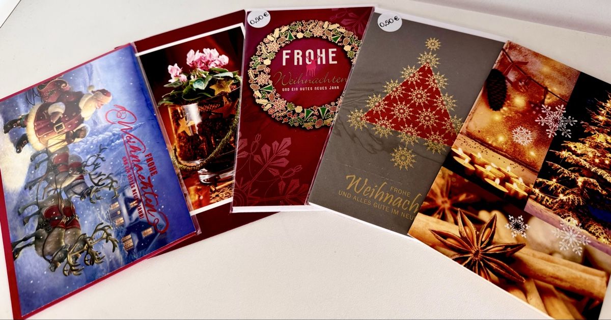 Weihnachtskarten – 5 Stück, schöne Motive, zum Beschriften (Neu und ...