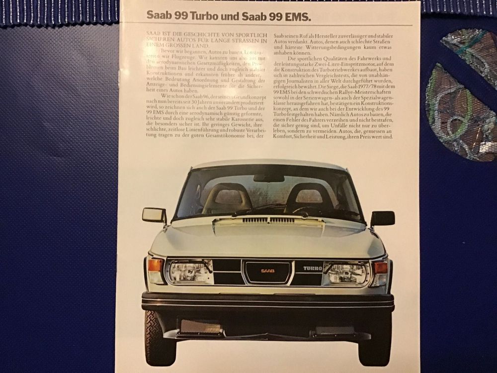 Saab 99 Turbo und Saab 99 EMS 12 Seiten | Kaufen auf Ricardo