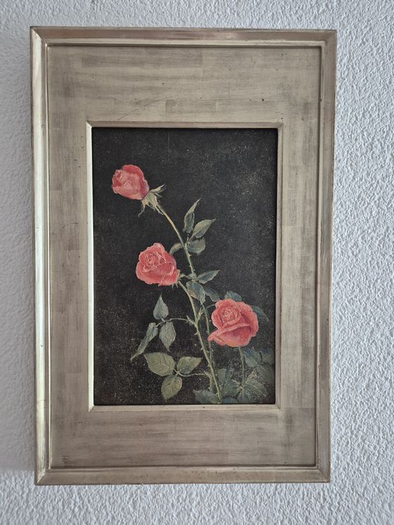 Ölgemälde Rosen, gerahmt, Handgemalt.C.Gubler nicht signiert | Kaufen auf Ricardo