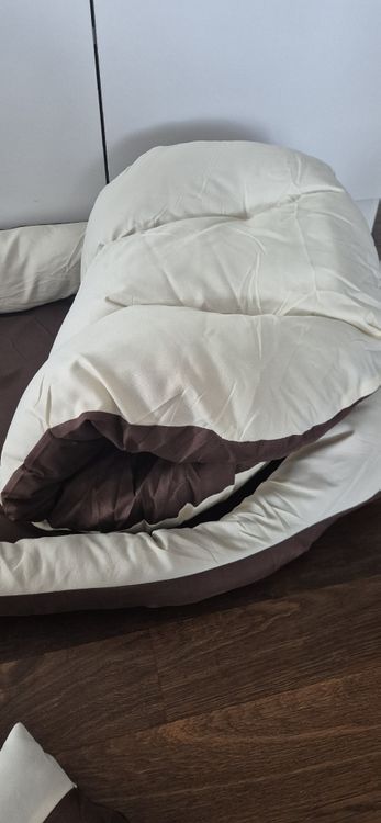 Hundebett, braun/beige, neu, ideal für den Winter (Neu (gemäss ...