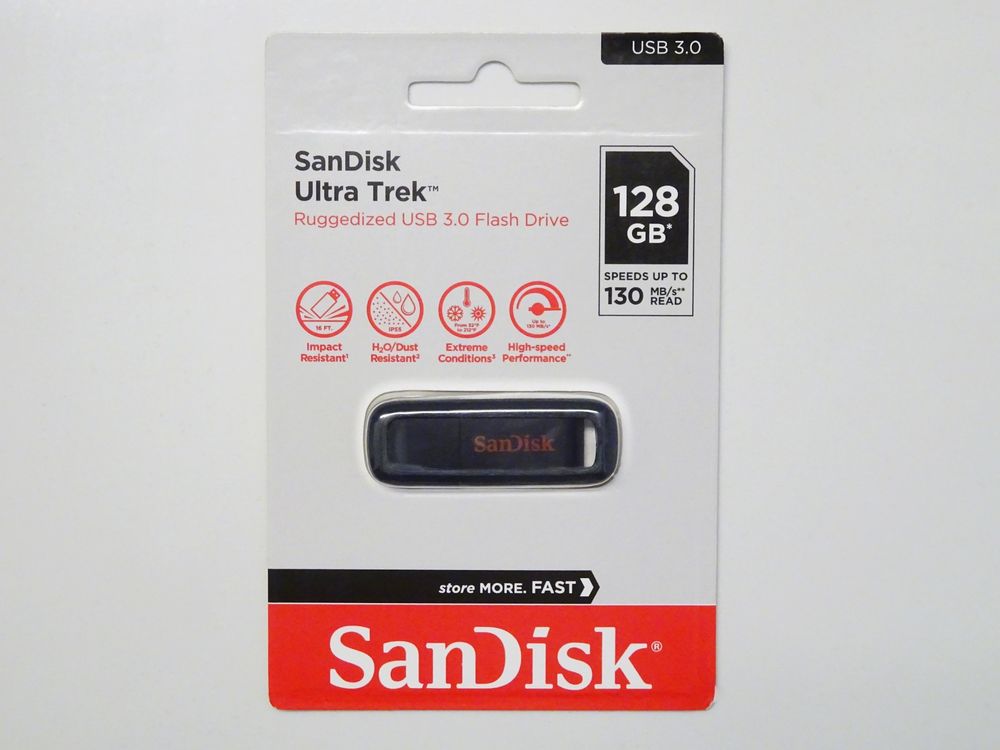 SanDisk Ultra Trek 128GB USB Stick, 3.0 Flash Drive, OVP | Kaufen auf Ricardo