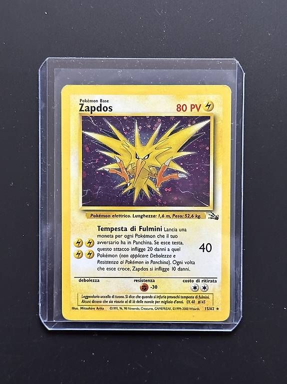 Pokémon Zapdos Holo Fossil 15/62 Italiano Vintage (Gebraucht) in Lugano ...