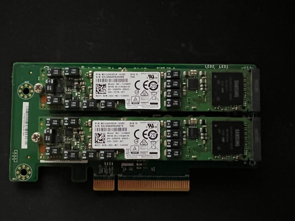 Samsung PM953 PCIe 3.0 x4 NVMe M.2 22110 SSD MZ1LV960HCJH (Gebraucht ...