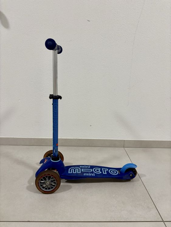 Mini Micro Kinder Roller, Top Zustand, Blau, Bremse NEU (Gebraucht) in ...