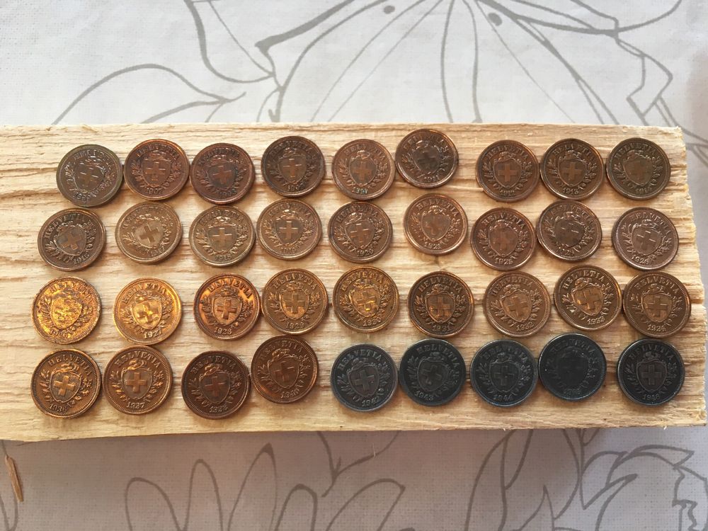 1Rp 1899,1907-1946 ohne 1924, 1939,1941