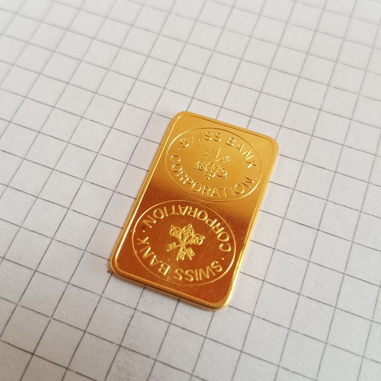 5 gr. Gold, 999.9 Fine, Swiss Bank Corporation (Gebraucht) in Rieden SG ...