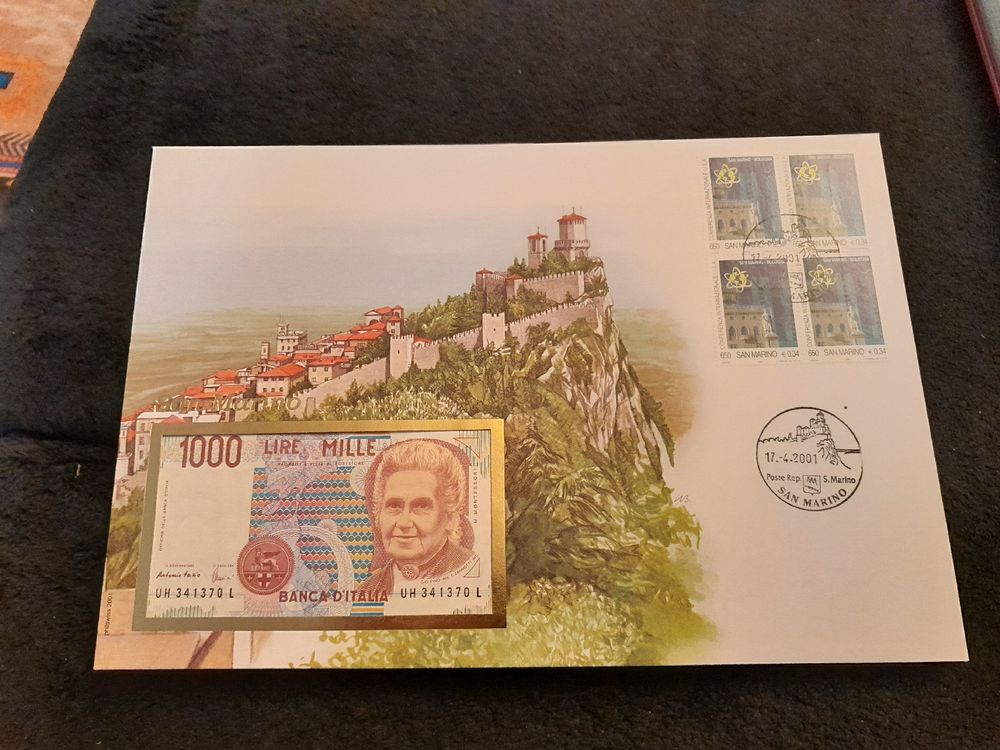 Sammlerbrief Italien 1000 Lire 2001 (Neu und originalverpackt) in oekingen für CHF 7.7 – mit ...