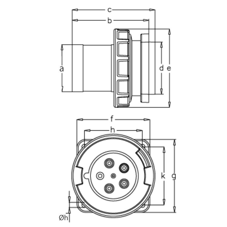 CEE Gerätestecker 63A 5P 6h, 3PNE 400V (Neu und originalverpackt) in ...