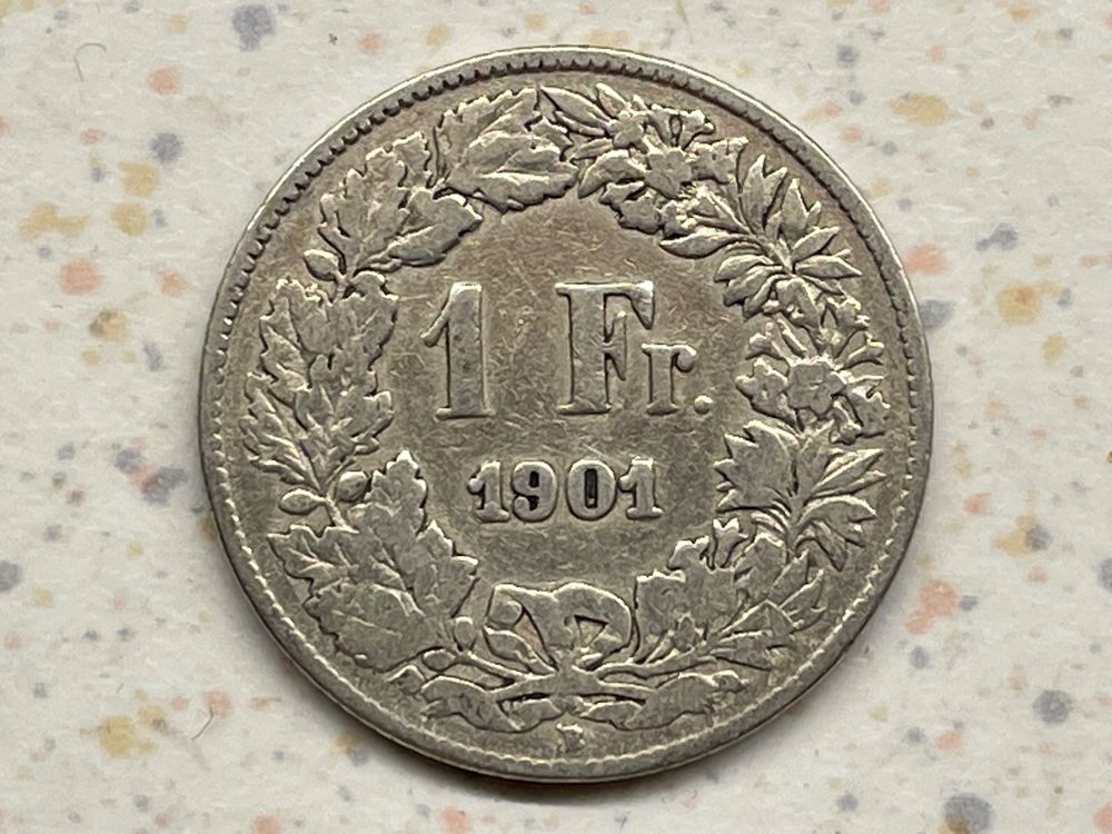 1901 1 Franken sehr selten (Gebraucht) in Winterthur für CHF 3.3 – mit Lieferung auf Ricardo kaufen