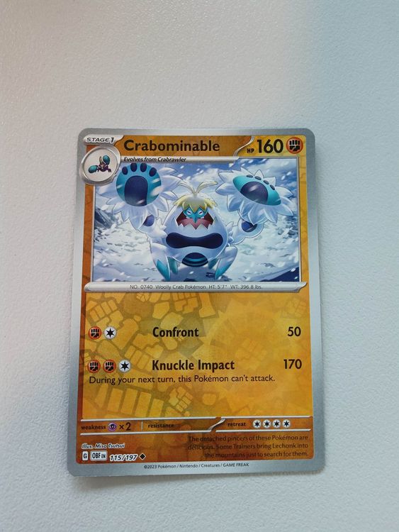 Crabominable Krawell Obsidian Flames - Pokemon Reverse Holo | Kaufen ...
