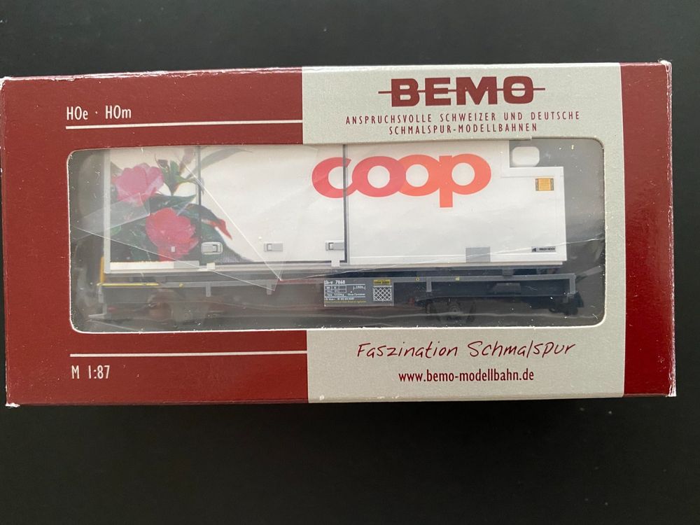 Bemo HOm Container Wagen Coop 2269 118 (Gebraucht) in Porrentruy für ...