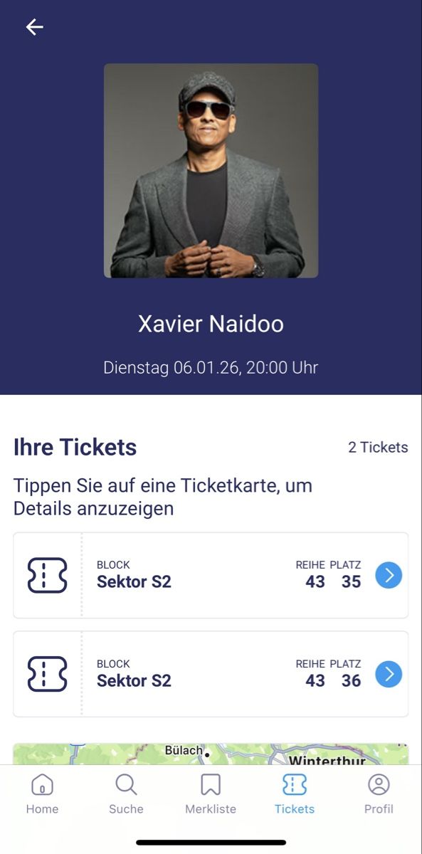 🖤Xavier Naidoo 1-2 Konzert Tickets, Sitzplätze, 06.01.26🖤 (Neu und originalverpackt) in ...