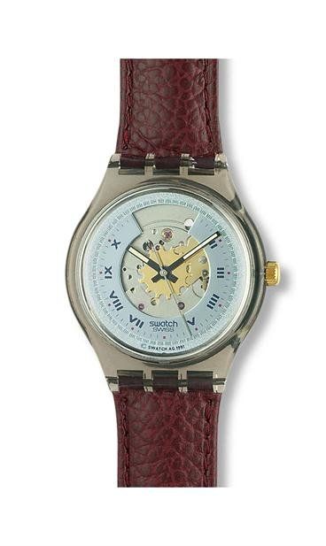 Swatch Automatic (SAM100) RUBIN - 1.Version 1991 (Neu und originalverpackt) in Wettingen für CHF ...