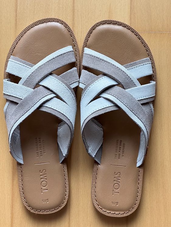 Neue, ungetragene Toms Sandalette echt Leder, Gummisohle (Neu (gemäss ...