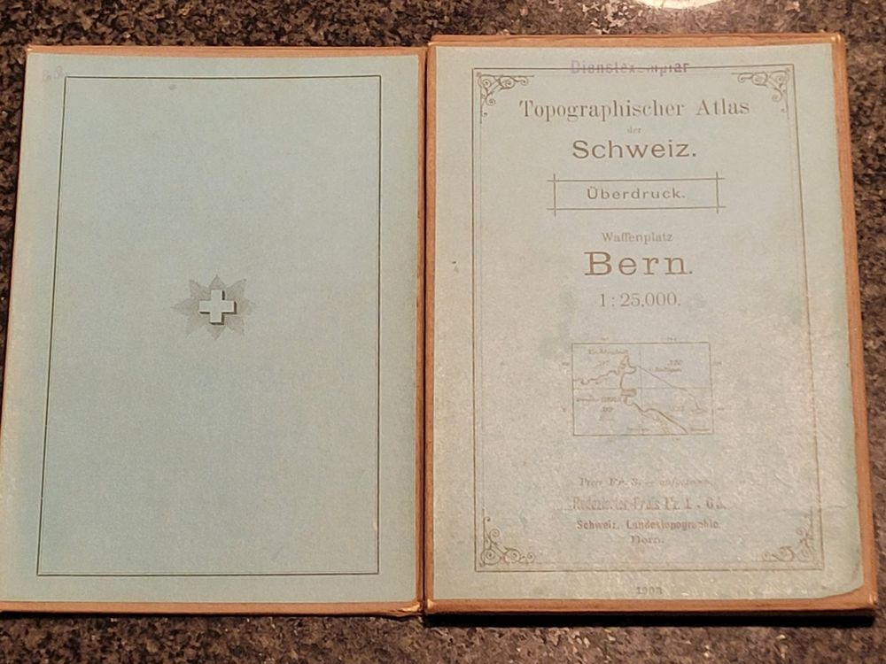 SWISSTOPO Karte BERN Bümpliz Bolligen Köniz Worb SBB BLS rar (Gebraucht ...