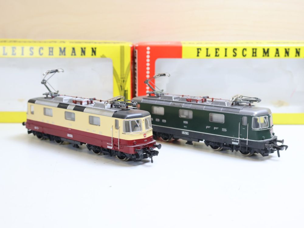 Fleischmann 2 x SBB Re 4/4 E-Loks - H0 DC - 4341/4340 | Kaufen auf Ricardo