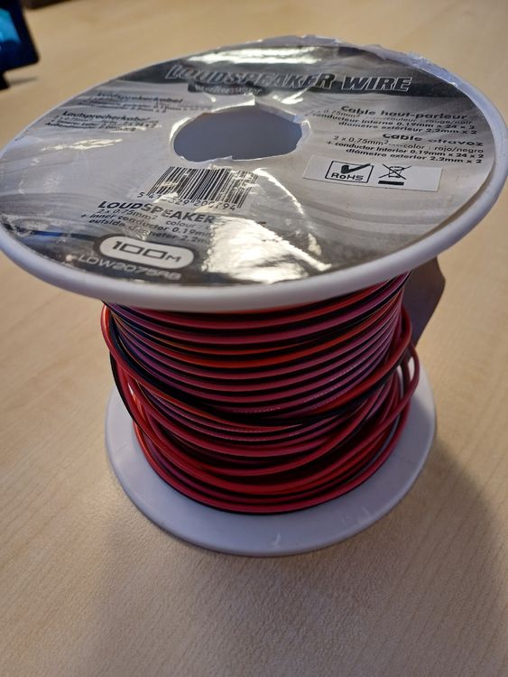 Câble hifi / Loudspeaker wire / Lautsprecherkabel, ~80m (Gebraucht) in ...