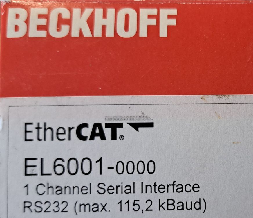 Beckhoff EtherCAT EL6001 - Serial interface RS232 (Neu (gemäss Beschreibung)) in Cernier für CHF ...