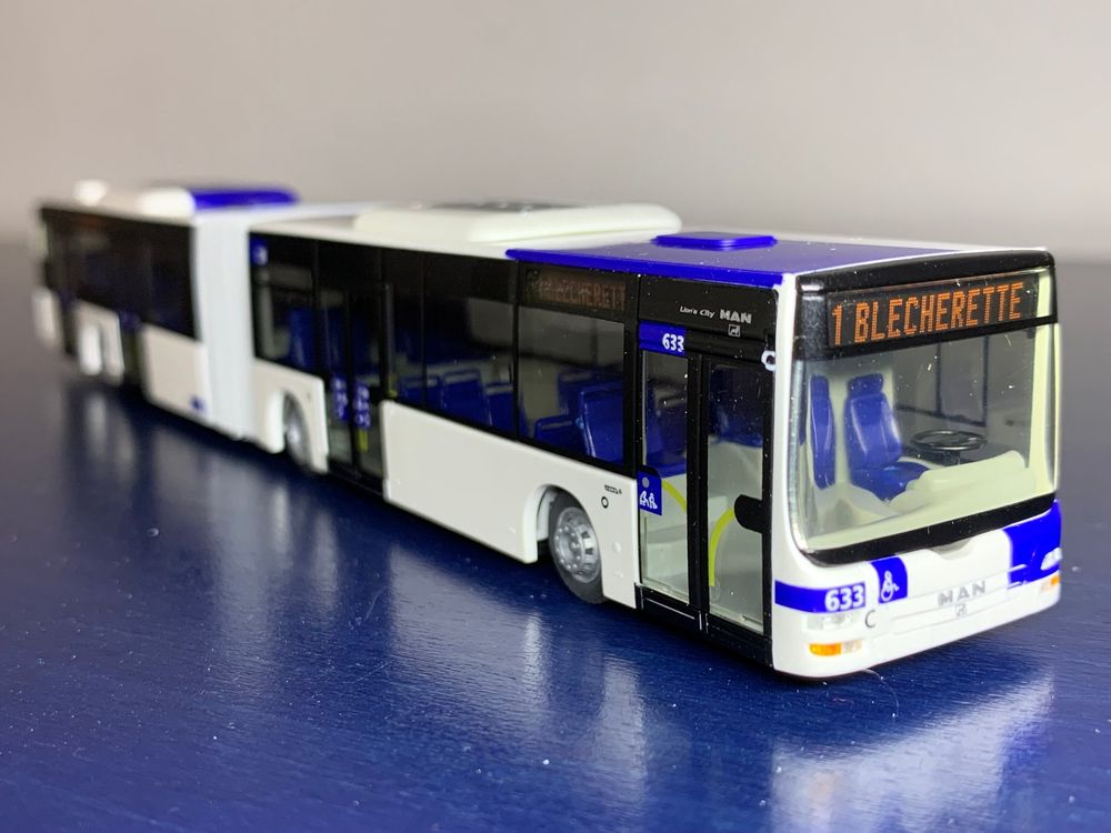 bus articulé MAN Lion's City TL ligne 1 LAUSANNE BLECHERETTE (Neu und originalverpackt) in SION ...