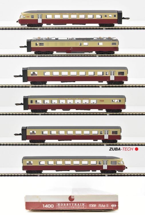 Hobbytrain 1400 E-Triebzug RAe II SBB TEE Spur N GS mit OVP (Gebraucht ...