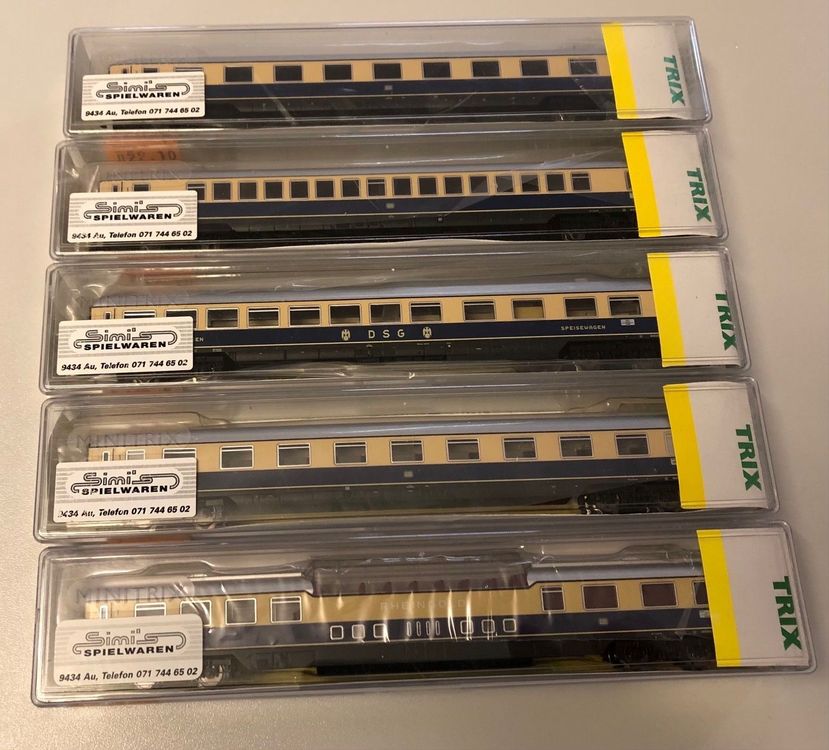 Minitrix Spur N 5-teiliges Wagenset "Rheingold" OVP | Kaufen auf Ricardo