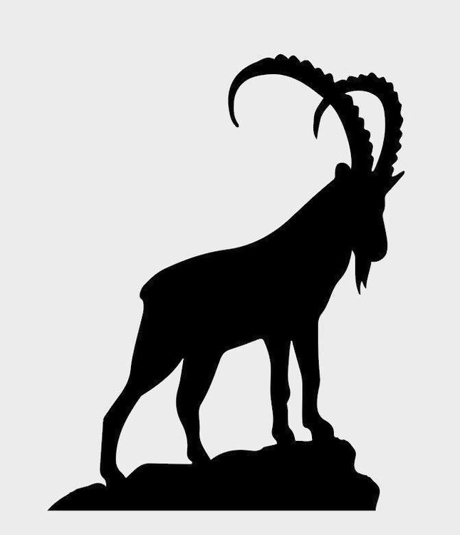 Steinbock - Aufkleber 8x10cm | Kaufen auf Ricardo