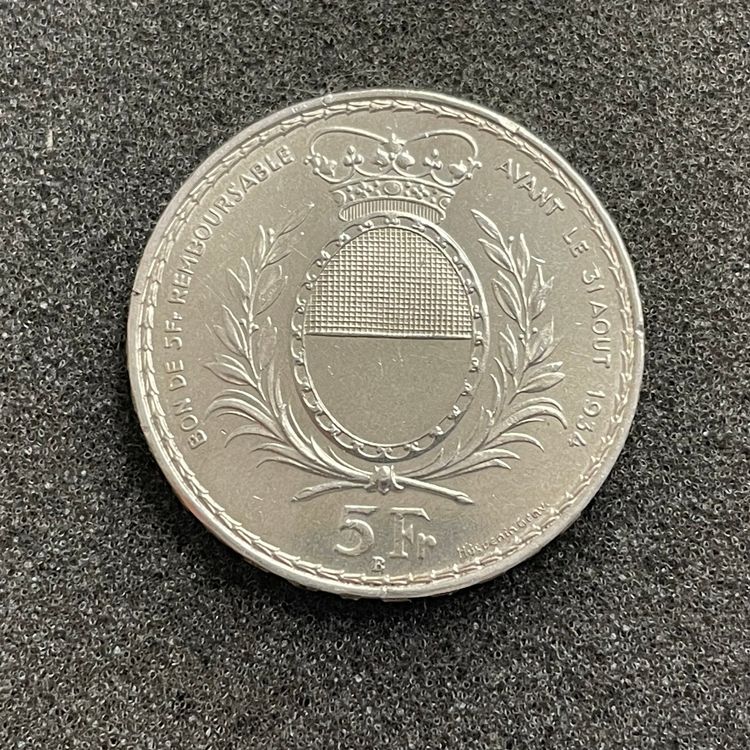 5 Franken Silber 1934 Fribourg Schützentaler 1 (Gebraucht) in Reitnau für CHF 25 – mit Lieferung ...