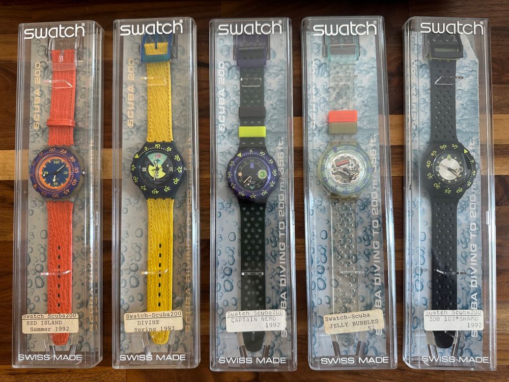 SWATCH 5 X Scuba von 1990er Ungetragen | Kaufen auf Ricardo
