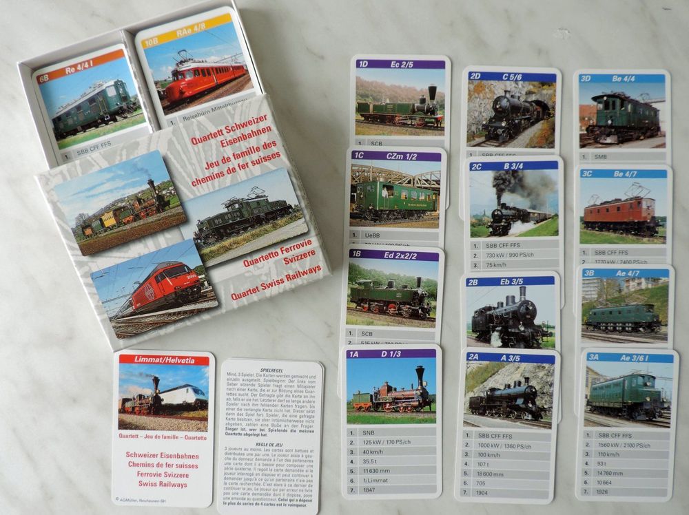 Quartett Schweizer Eisenbahnen von 1997 | Kaufen auf Ricardo