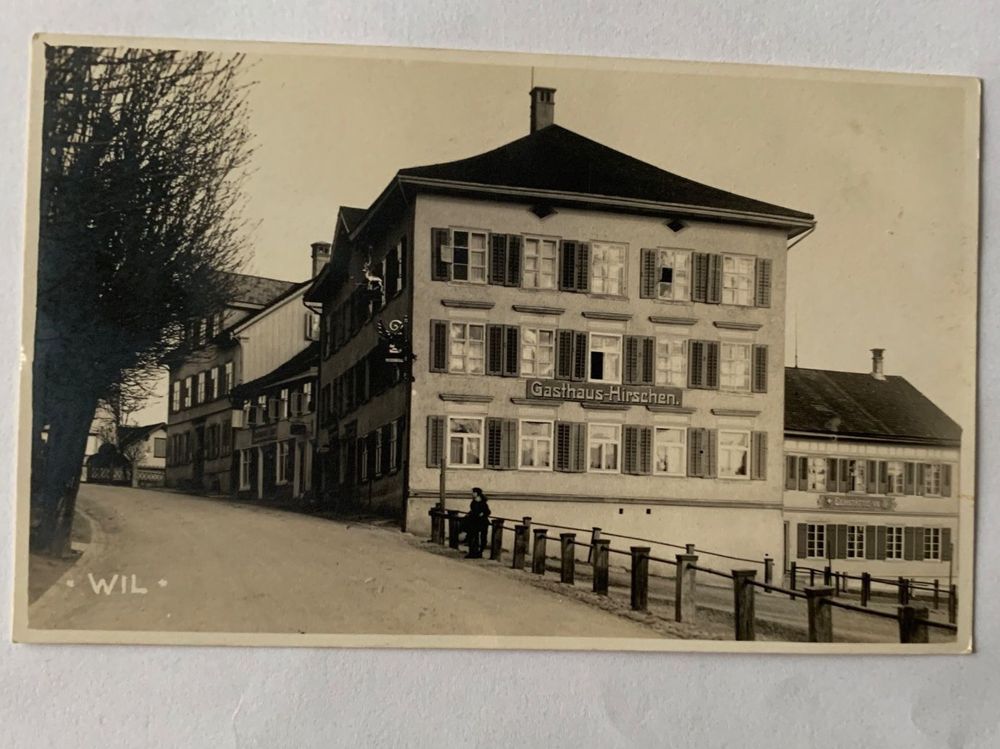 WIL (SG), Gasthaus Hirschen - 1921 (Bromsilberdruck) (Gebraucht) in Münchenbuchsee für CHF 22 ...