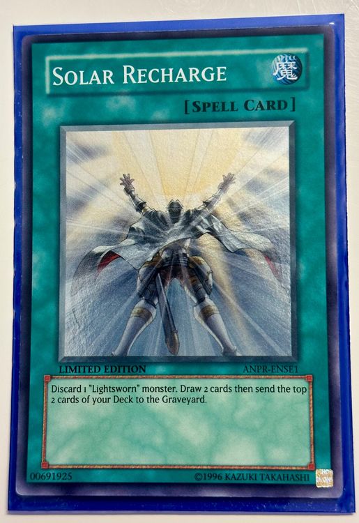 Yu-Gi-Oh! / Solar Recharge / Super Rare / ANPR-ENSE1 (Neu und originalverpackt) in Lauerz für ...