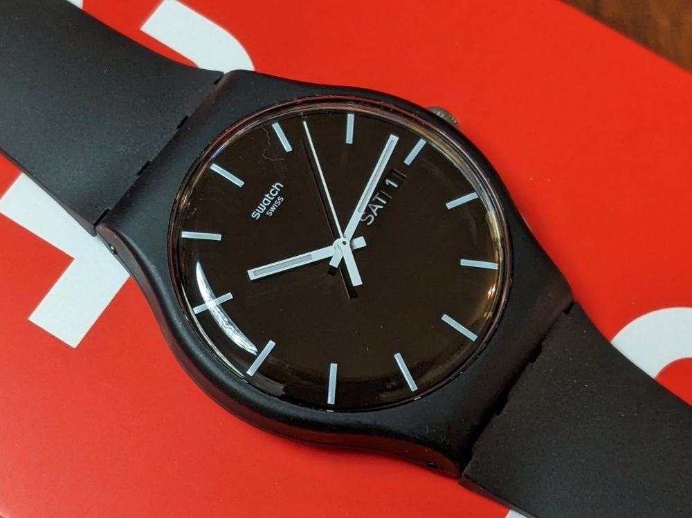 Swatch Mono Black | Kaufen auf Ricardo
