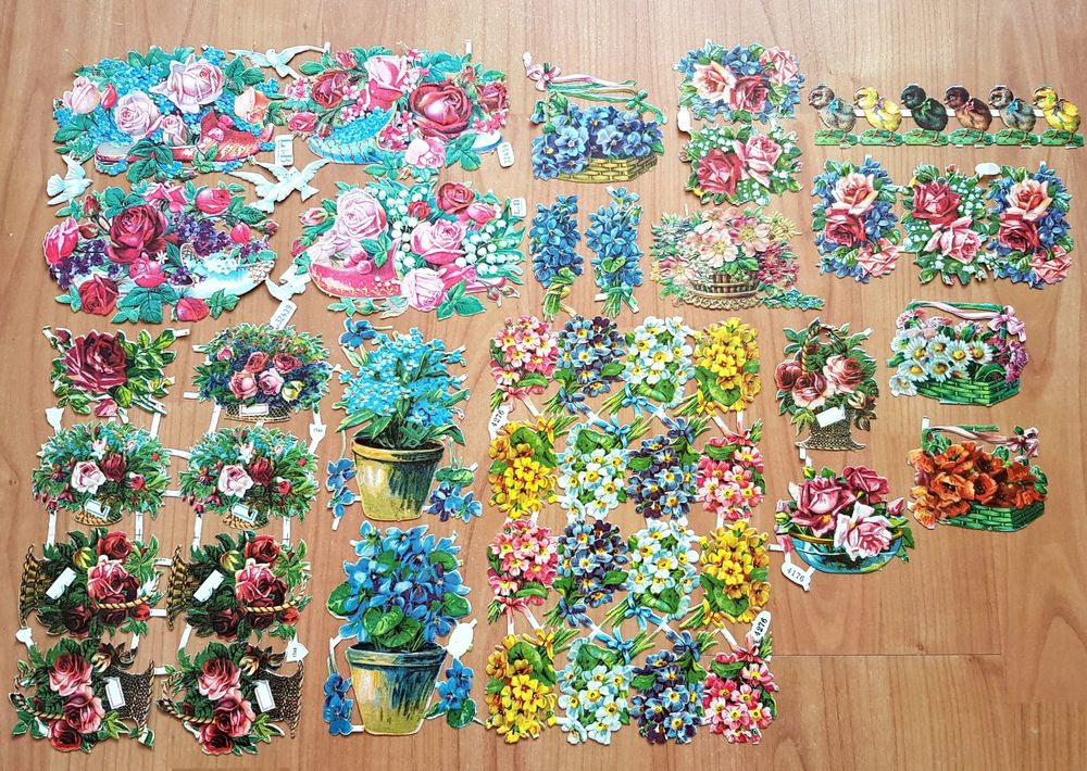 Sammlung antike Oblaten Glanzbilder Poesie Germany (Gebraucht) in Menznau für CHF 8 – mit ...