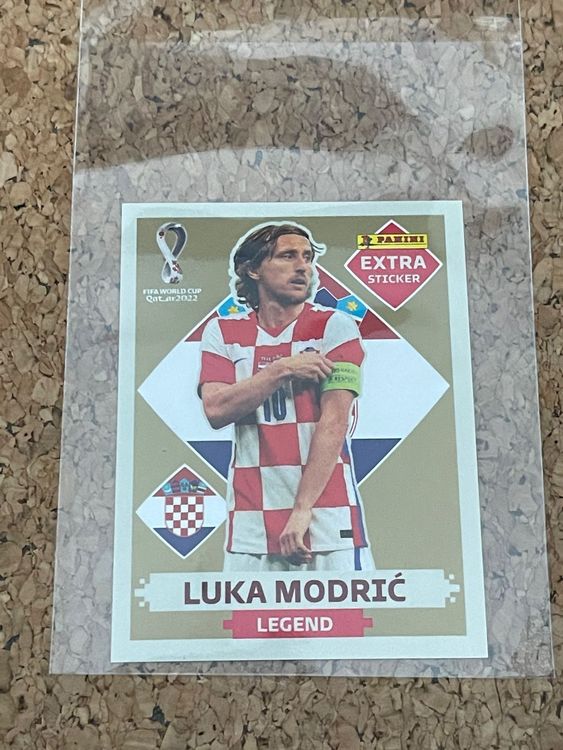 Luka Modrić GOLD Panini Extra Sticker Legend (Qatar 2022) (Gebraucht ...
