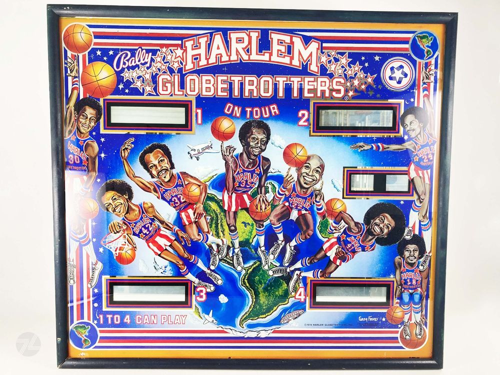Bally Harlem Globetrotters Flipper Backglass Glas Spiegel (Gebraucht ...