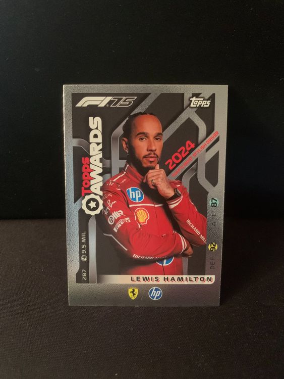 Topps Turbo F1 Lewis Hamilton Topps Awards Nr. 287 (Neu (gemäss ...