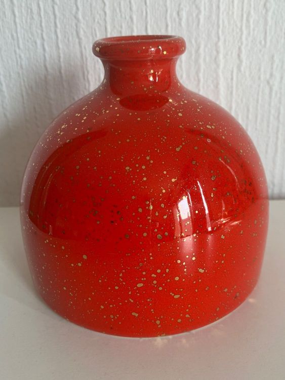 Vase Rouge avec paillète Ceramique ITALICA ARS 11.5 cm (Gebraucht) in ...