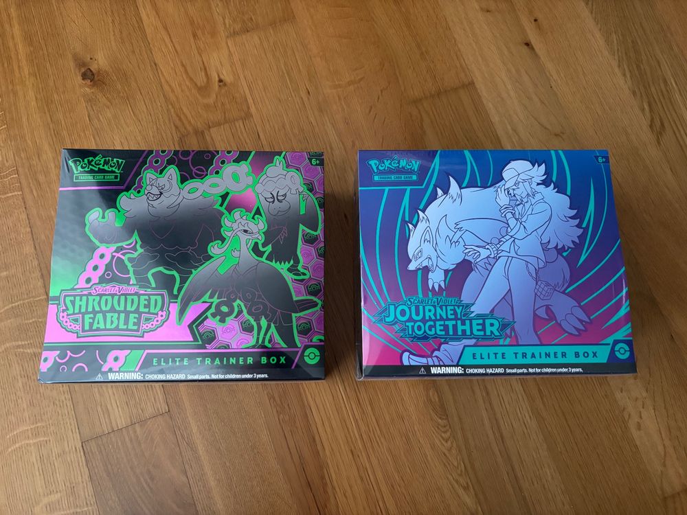 2x Elite Trainer Box Journey Together/Shrouded Fable 🇺🇸 (Neu und ...