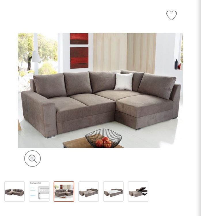 Boxspring Sofa mit Schlaffunktion (OVP 1800 CHF) (Gebraucht) in Zürich ...