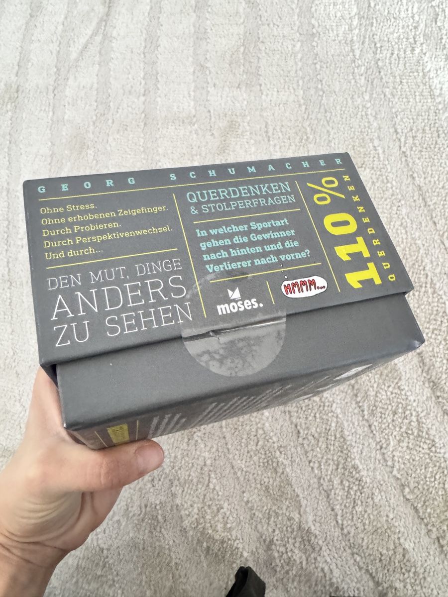 Querdenken - 110% Denk-Anstösse - Das Spiel für Knobelfans (Neu und ...