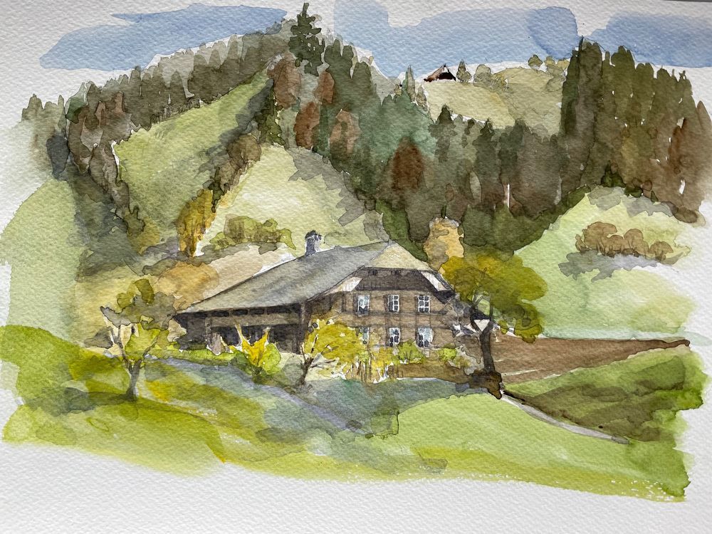 Aquarell von Leo Kalmus (1904-1986) Aus der Künstler Nachlas | Kaufen ...