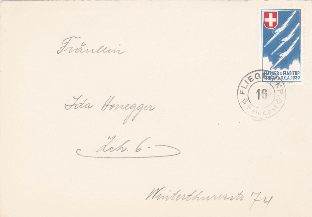 Feldpost mit ...... Flieger (Gebraucht) in Bazenheid für CHF 1.5 – mit Lieferung auf Ricardo kaufen