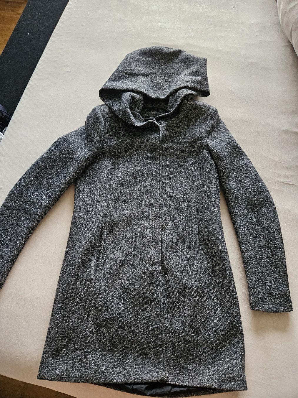 Only Mantel mit Kapuze, Gr. S, Grau - Perfekt für Herbst! (Gebraucht ...