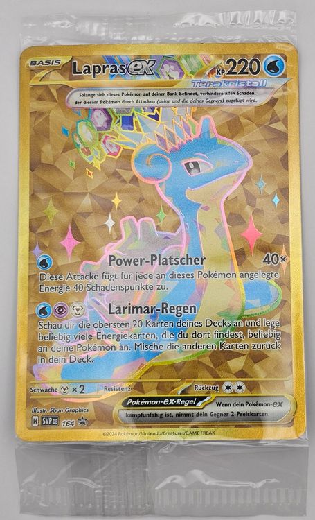 Pokemon Promo Karte Lapras ex Gold | Kaufen auf Ricardo