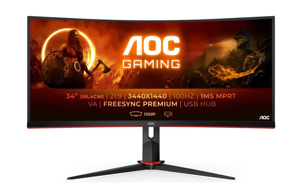 AOC 34-Zoll Ultrawide Curved-Monitor (Gebraucht) in Zürich für CHF 171 ...