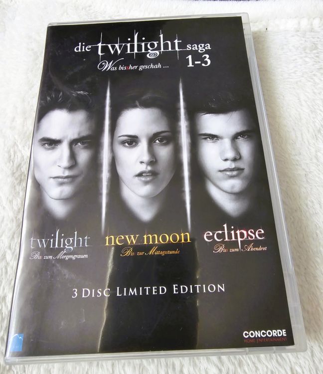 Die Twilight Saga 1-3 DVD (Gebraucht) in Niedergösgen für CHF 1 – nur ...