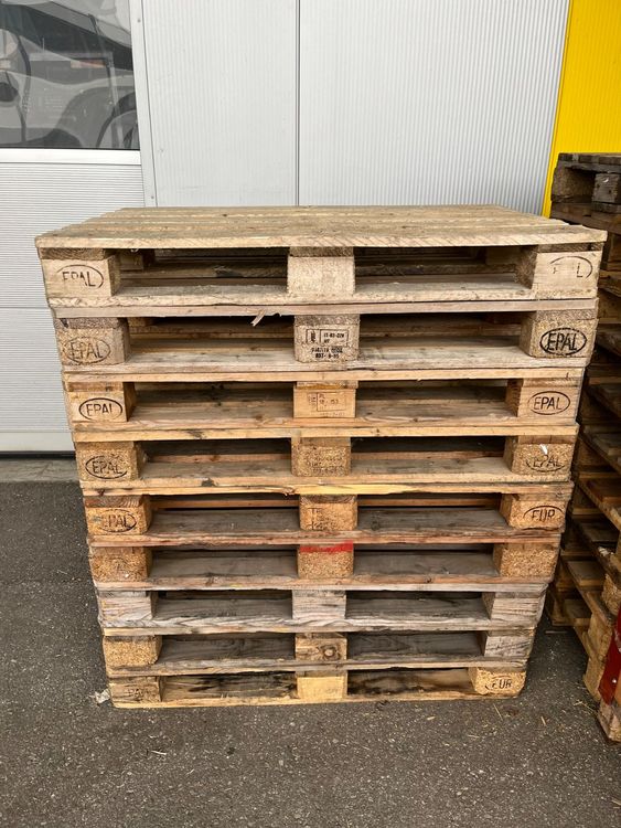 Europaletten EPAL günstig abzugeben einzeln oder alle (Gebraucht) in Däniken SO für CHF 10 – nur ...
